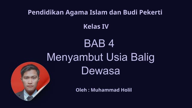 Fiqh 4 Tanda-tanda Baligh | PPTX
