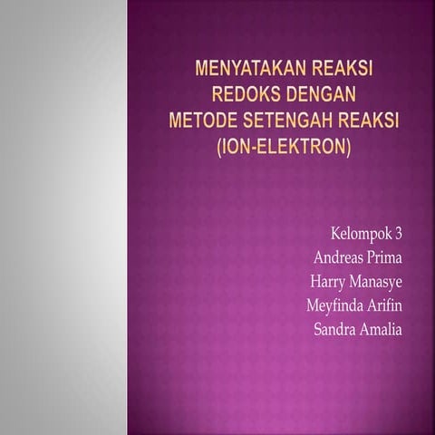 Kimia - Redoks - Menyetarakan Reaksi Redoks dengan Metode Setengah ...