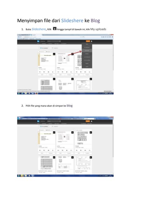 Menyisipkan file dari slideshere ke blog | PDF