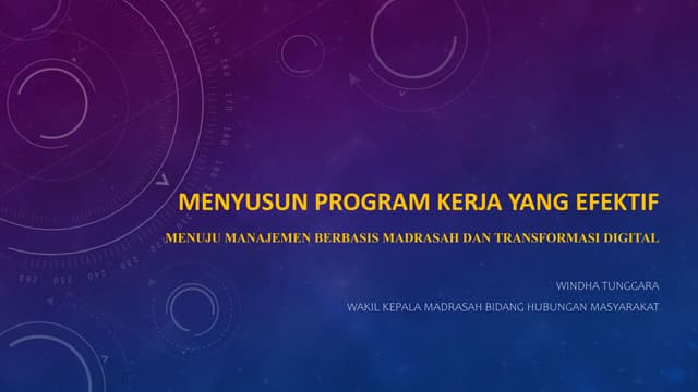 Program Kerja | PPTX