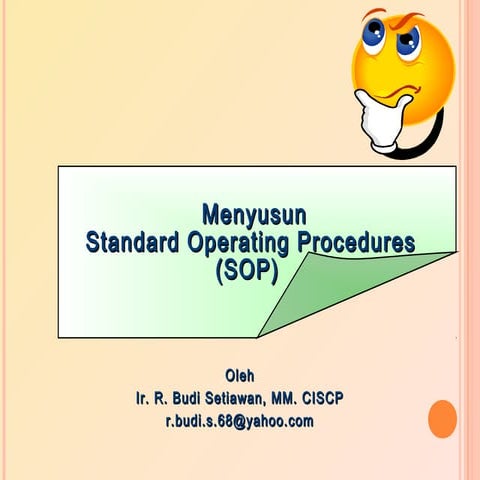 Menyusun sop | PPT