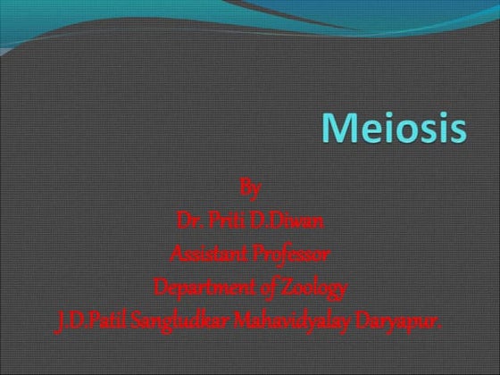Meiosis.ppt.. | PPT | Infertility | Reproductive Health