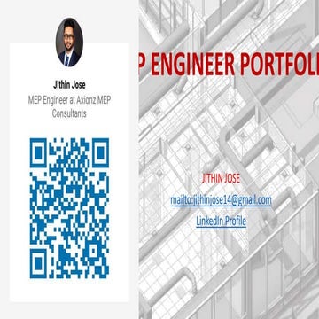 Mep engineer portfolio | PPTX