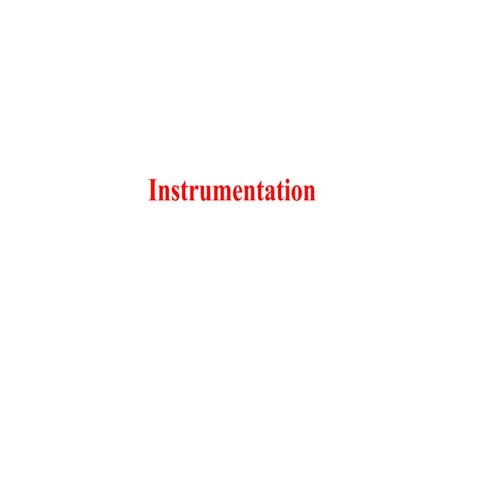 instrumentation and measurement ppt pptx | PPTX