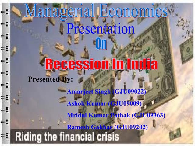 Recession in India 2008 | PPT