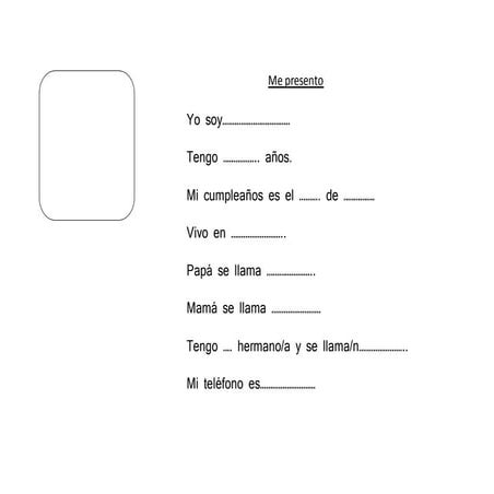 Me presento | DOCX