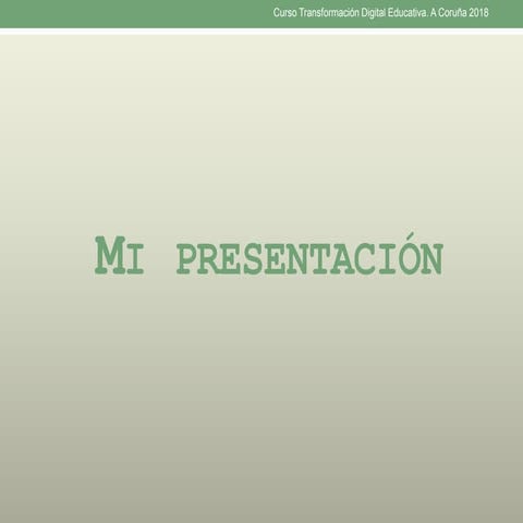 Me presento | PPTX
