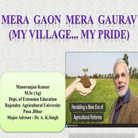 Mera gaon mera gaurav ppt | PPTX