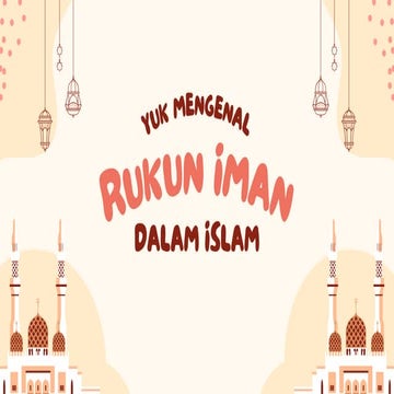 Merah dan Coklat Ilustrasi Yuk Mengenal Rukun Iman Dalam Islam ...