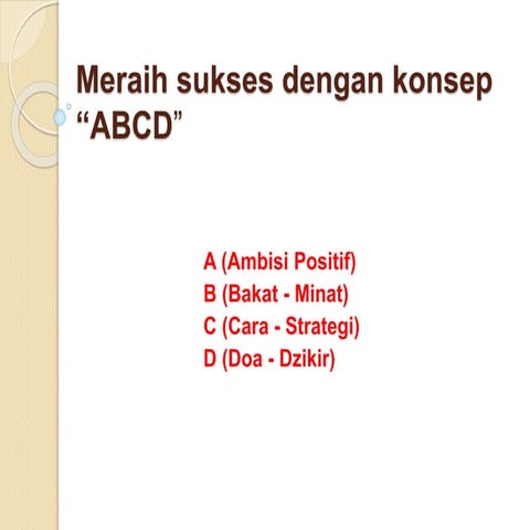 Penerapan adab dalam Meraih sukses dengan konsep ABCD.pptx
