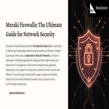 Meraki Firewalls: Top Features and Benefits for Businesses | PDF