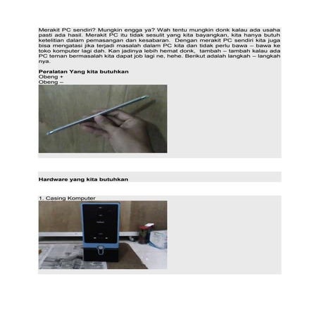 Merakit pc sendiri | DOCX