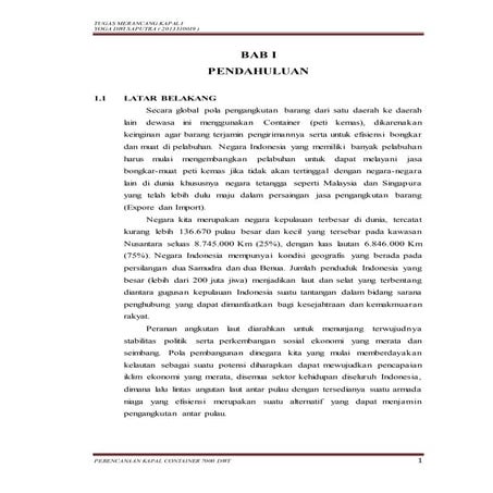 Rencana Garis (Lines Plan) - Cara Membuat Kapal Tanker | DOCX