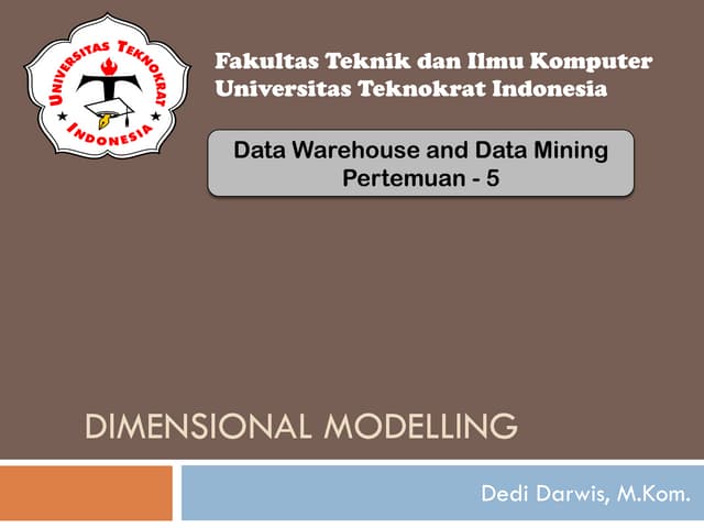 Dimensional Modelling Pdf