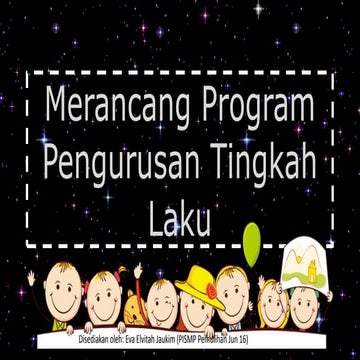 Merancang program pengurusan tingkah laku | PPTX