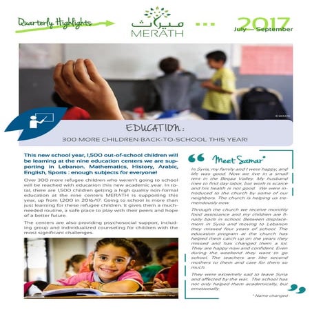 MERATH - Quarterly highlights - Q3 2017 | PDF