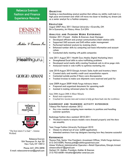 Kristin Foster CV | PDF | Business Administration | Business