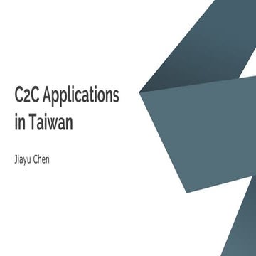 C2C Applications in Taiwan | PDF