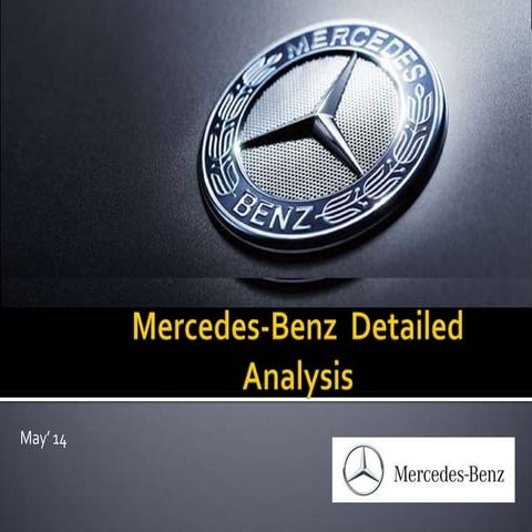 Mercedes benz and its competitors in india analysis 2014 | PPTX