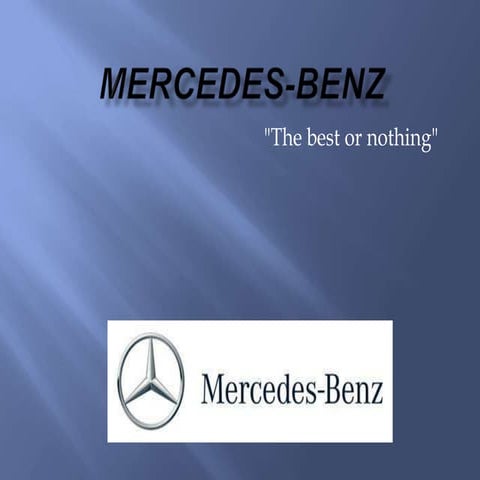 Mercedes benz Presentation | PPTX