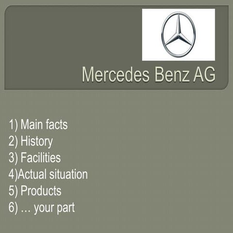Mercedes benz Presentation | PPTX