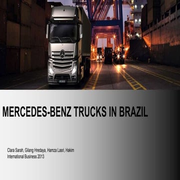 Mercedes in Brazil | PPT