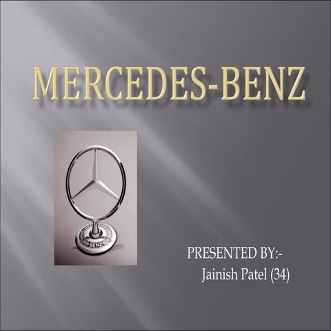 Mercedes benz Presentation | PPTX