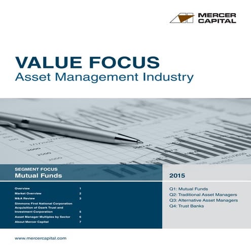 Mercer Capital's Asset Management Industry Newsletter | Q1 2015 | Focus ...