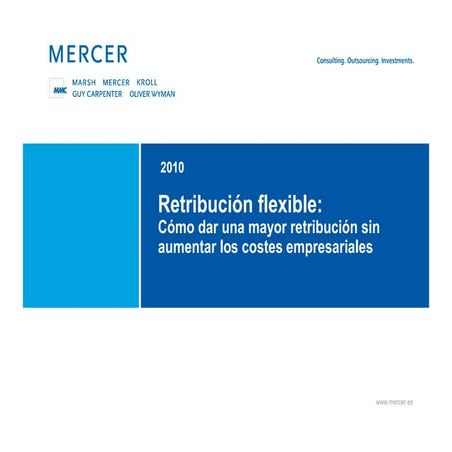 Mercer Retribucion Flexible AEDIPE 2009-2010 | PDF