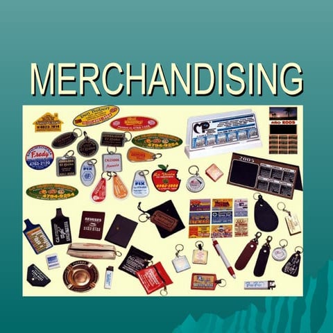 El merchandising | PPTX