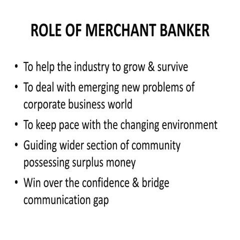 Merchant banking ppt_akshu | PPT