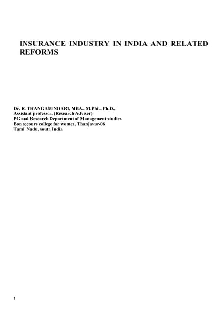 Introduction about insurance | PPTX