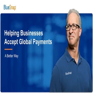 BlueSnap Company Overview | PPTX