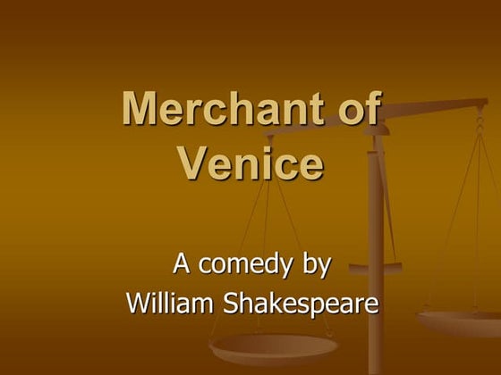 The merchant of venice (1) | PPT