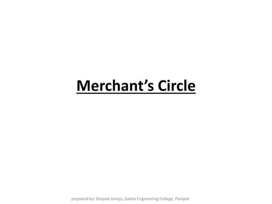 Merchant Circle Diagram | PPTX