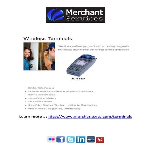 Merchant Services Irvine - Wireless Terminals | PDF