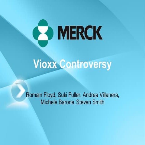 Merck - Vioxx Controversy | PPT