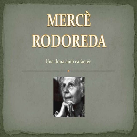 Mercè rodoreda | PPTX