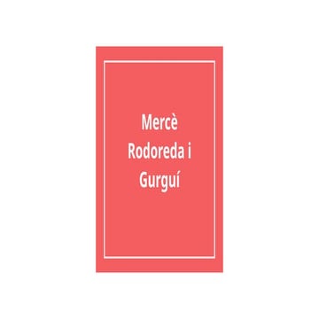 Mercè Rodoreda i Guirguí. AUTORA DE LLIBRES | PPTX