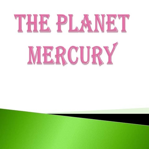 Mercury by Raghad | PPT