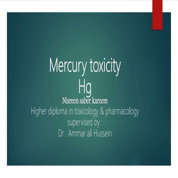 Mercury poisoning | PPTX