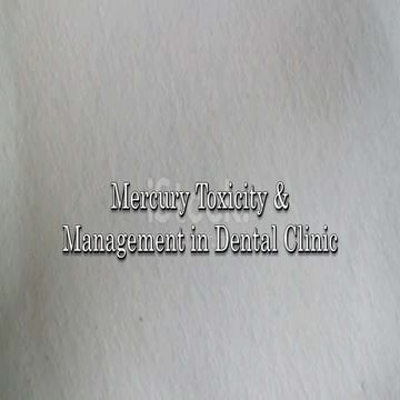 Mercury Toxicity Management Pptx