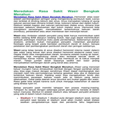 Hemorrhoid (wasir) | PPTX