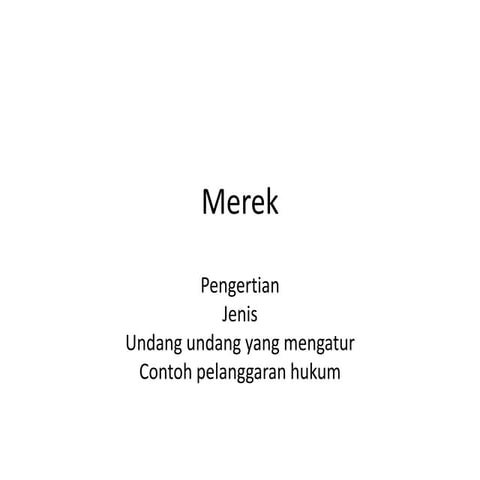 Merek | PPTX