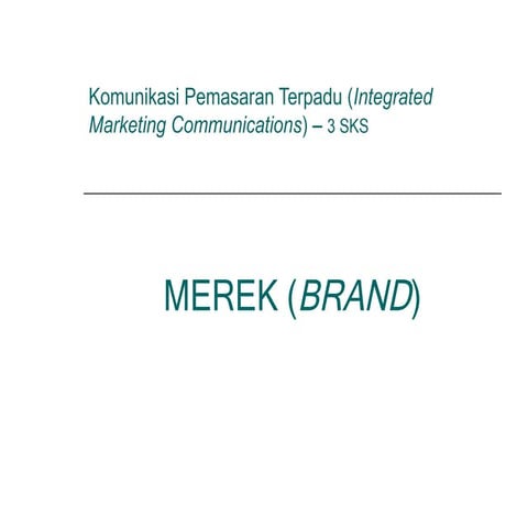 Integrated Marcomm, Sesi3 | PPT