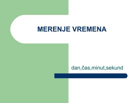 Merenje vremena | PPT