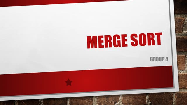 Merge-sort powerpoint questionnaire.pptx Merge-sort powerpoint questionnaire.pptx