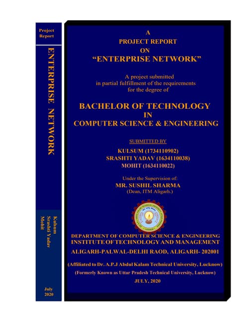 Network Design for a Small & Medium Enterprise | PDF