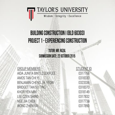 BUILDING CONSTRUCTION | PDF
