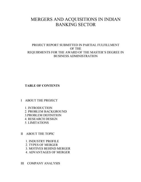 Merger of public sector banks in india | PPTX